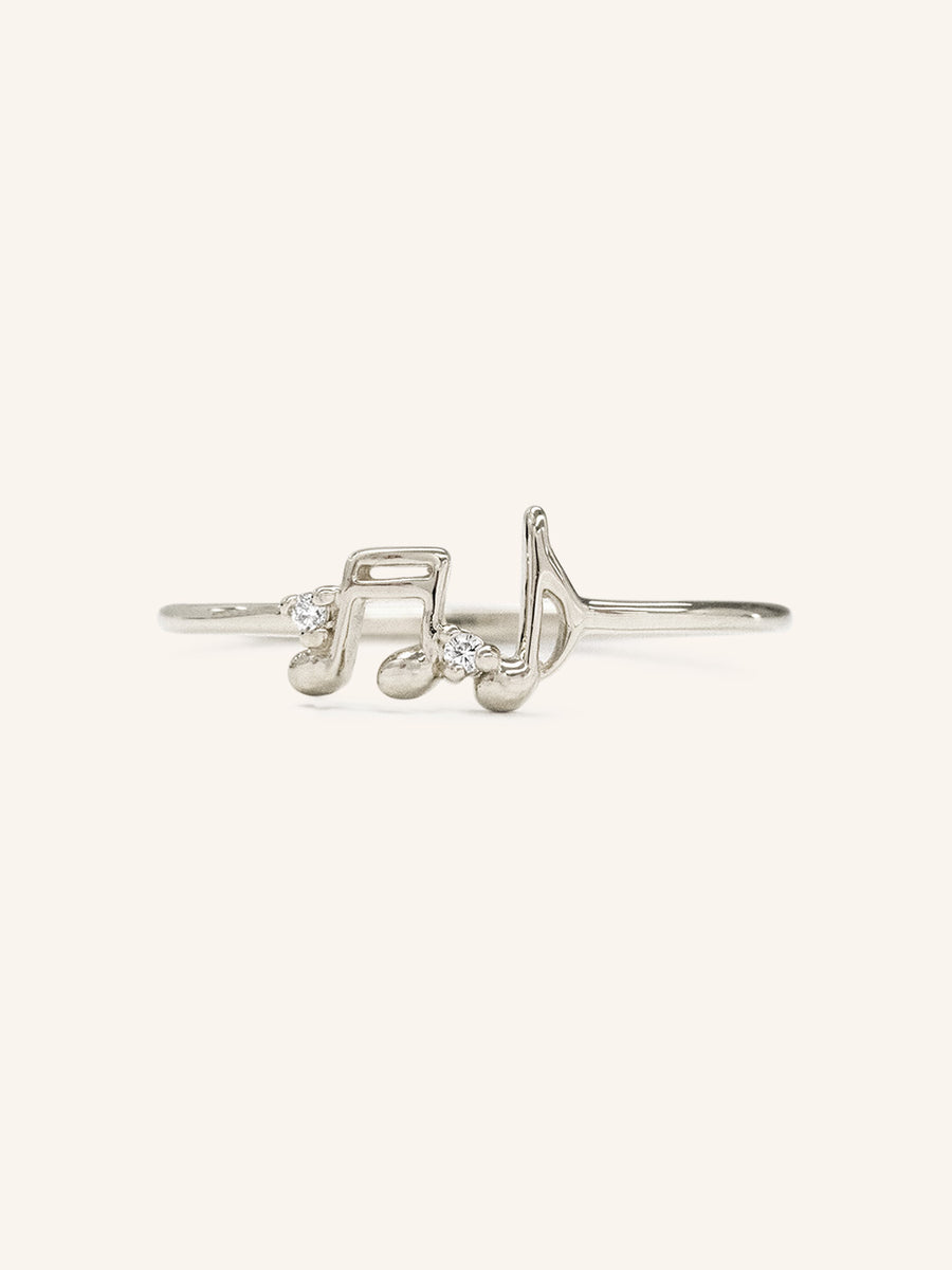 Musical Notes Diamond Ring – A Gilded Leaf