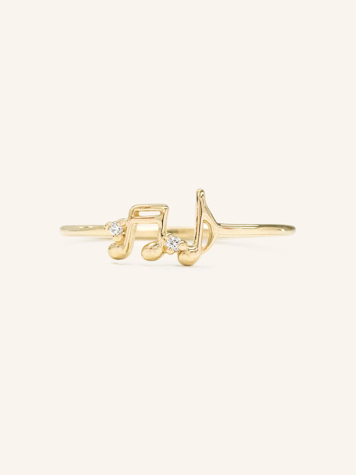 Musical Notes Diamond Ring – A Gilded Leaf