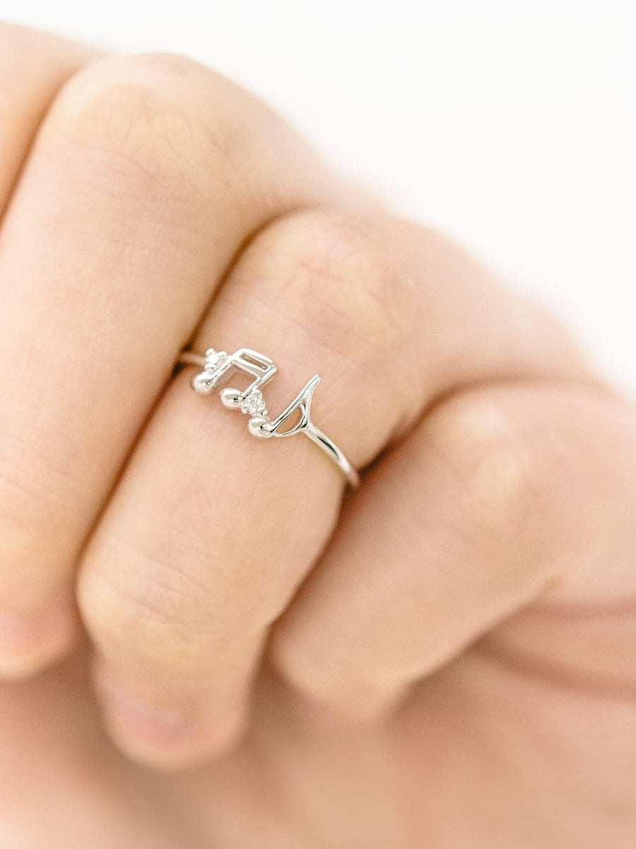Musical Notes Diamond Ring – A Gilded Leaf